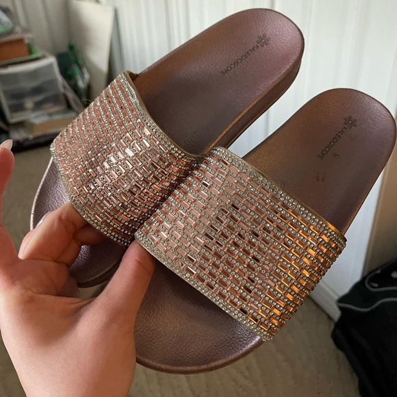 Shoes | Rhinestone Slides | Poshmark